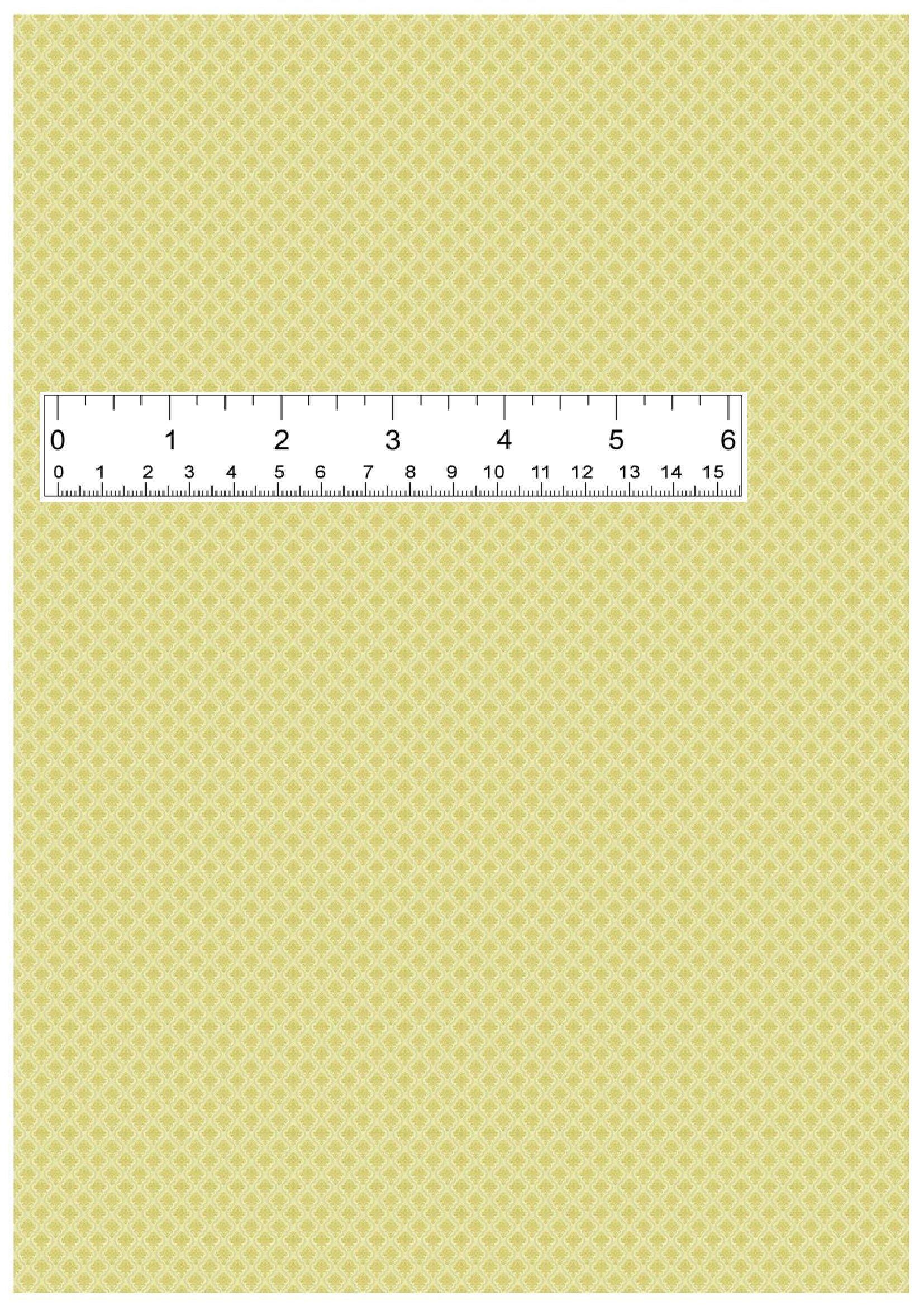 1/6 1/12 1/24 1/48 Dollhouse Decorative Vintage Green & Gold Damask ...