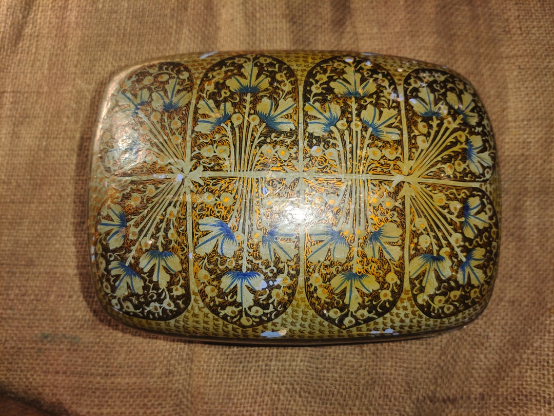 A Antique Paper Box India Vintage Design Boxtribal Box for - Etsy