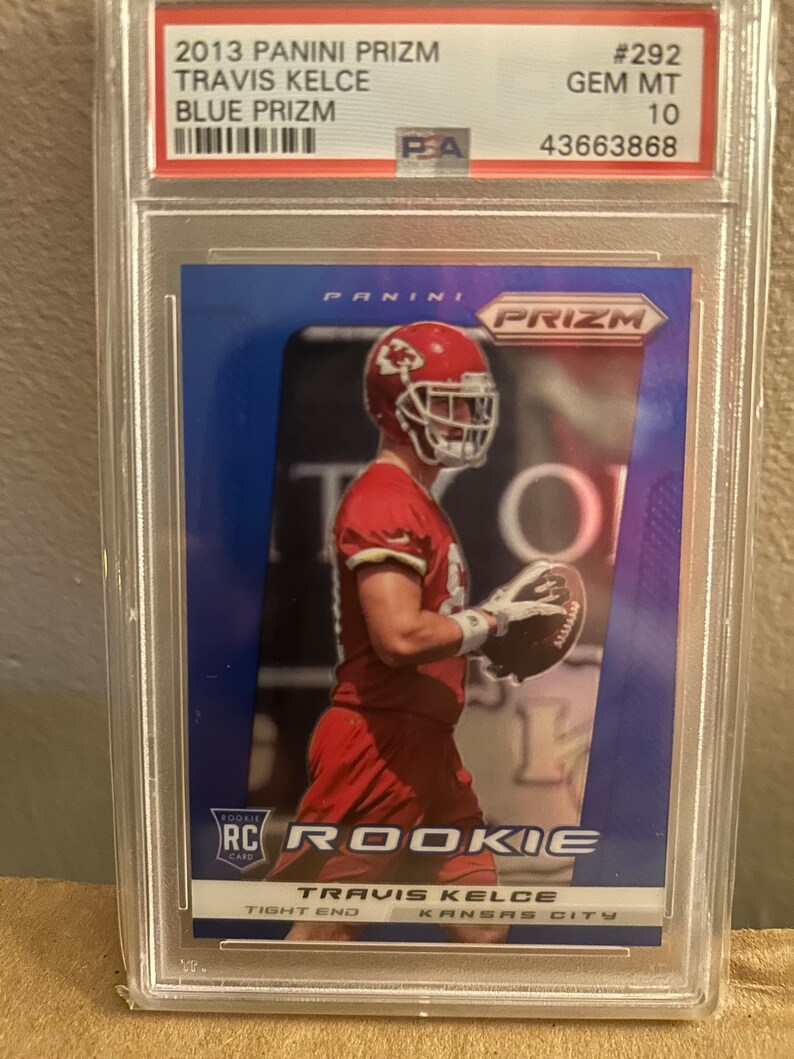 Travis Kelce Blue Prizm Rookie Card - Etsy