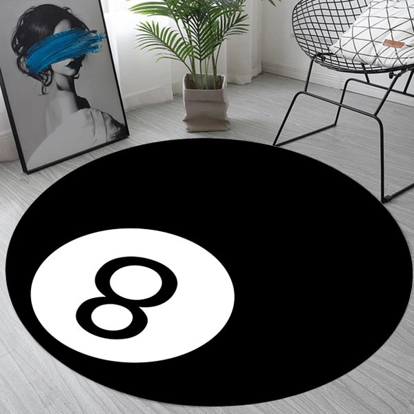 8 Ball Rug - Etsy