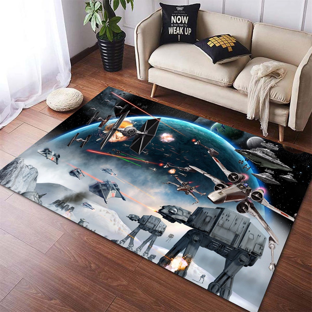 Star Wars Collage Rug, Star Wars Rug, Starwars Rug, Star Wars Carpet ...