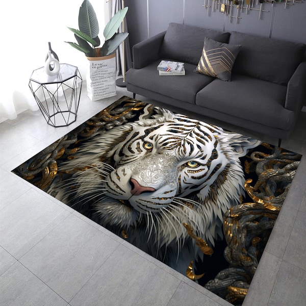 Tiger Rug - Etsy