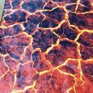 Bright Color Lava Look Rug, Lava Rug, Lava Carpet, the Floor is Hot ...
