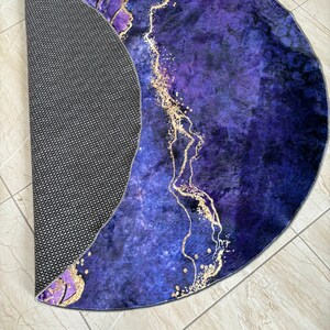 Green Marble Texture Round Rug, Green White Marble Round Rug, Emerald ...