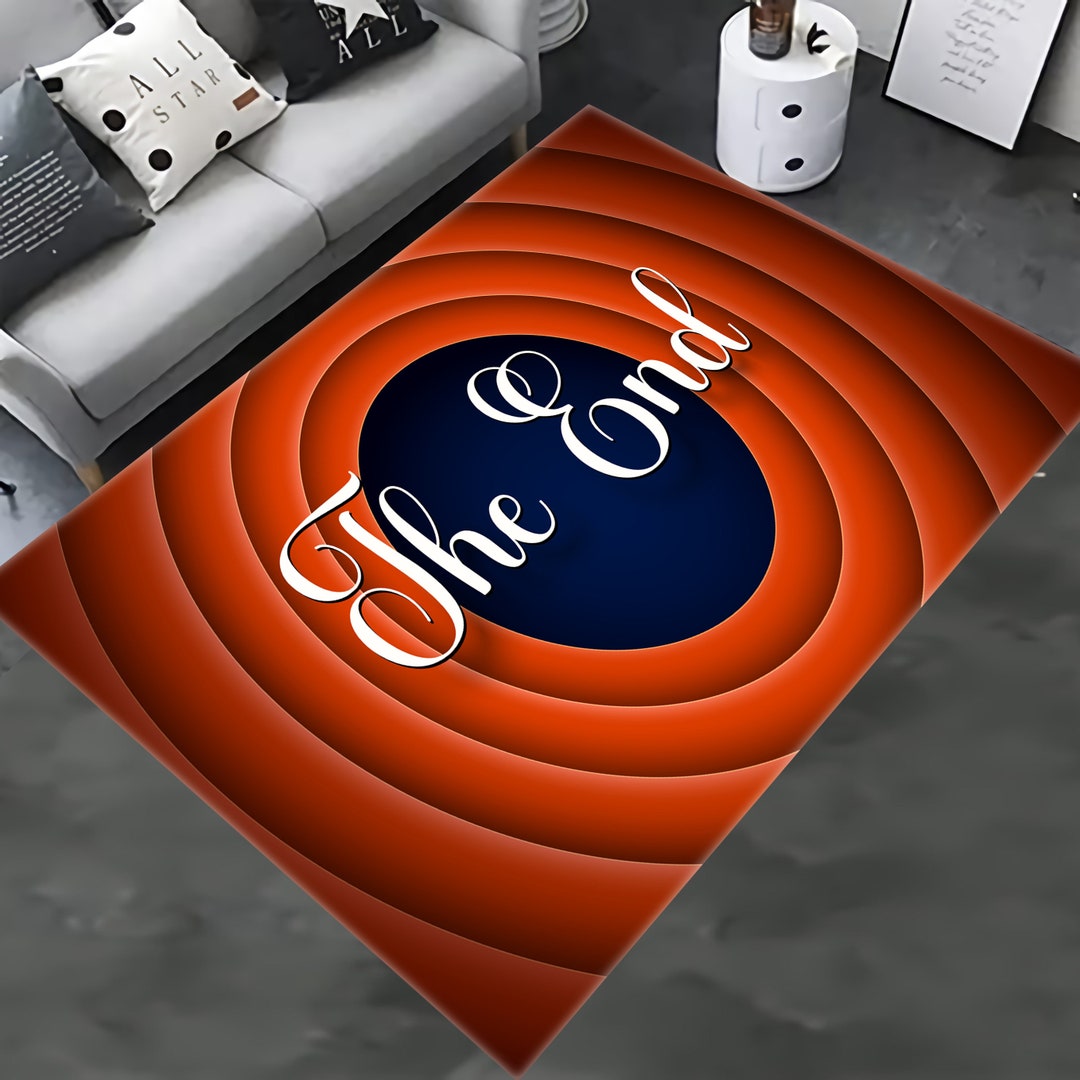 The End Rug, Home Cinema Rug, Cinema Rug, Movie Rug, Movie Room Rug ...