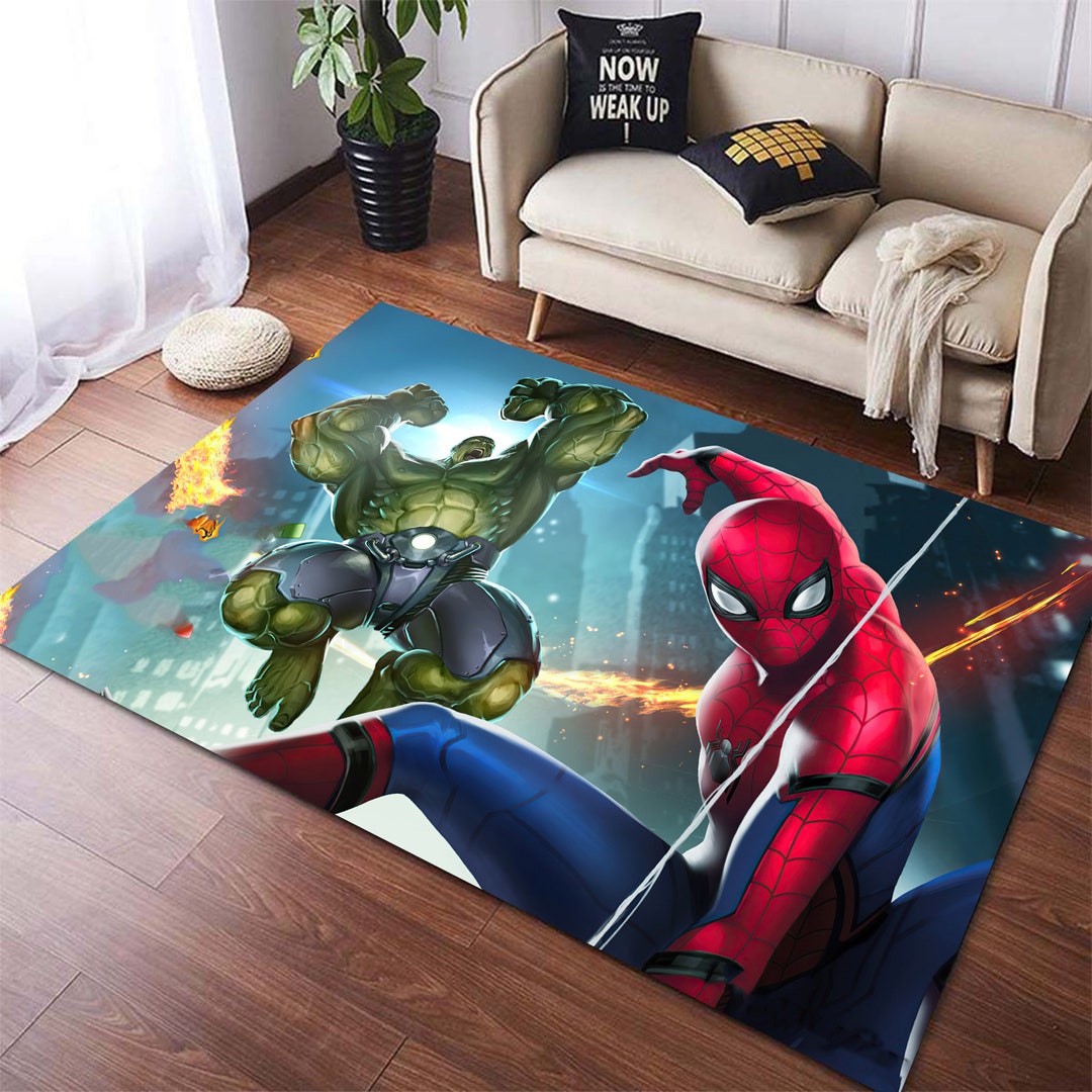 Spider Man Rug, Hulk Rug, Super Heroes Rug, Boys Room Rug, Super Hero ...