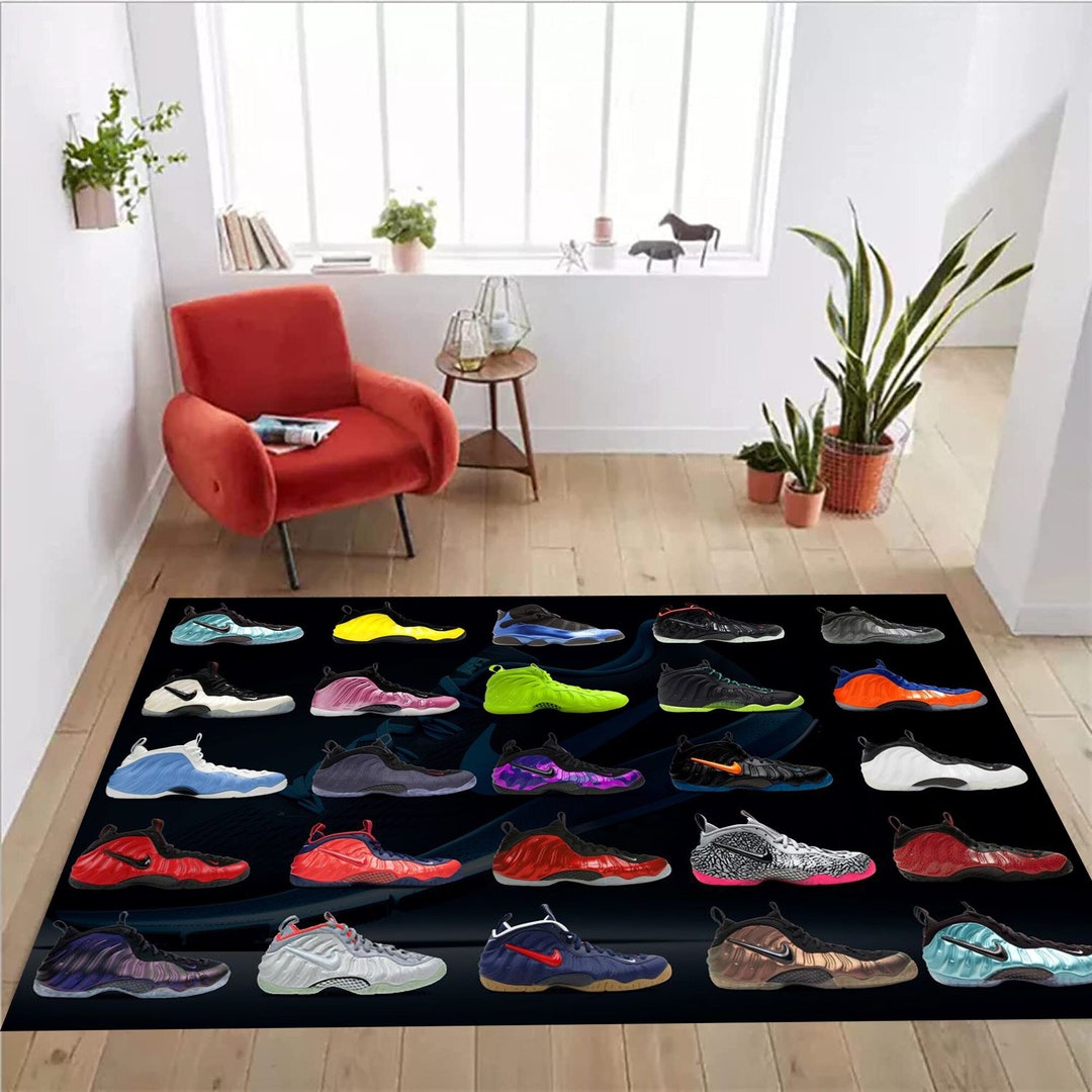 Black Sneakers Rug, Sneakers Area Rug, Basketball Rug, Sneaker Boxes ...