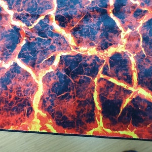 Bright Color Lava Look Rug, Lava Rug, Lava Carpet, the Floor is Hot ...
