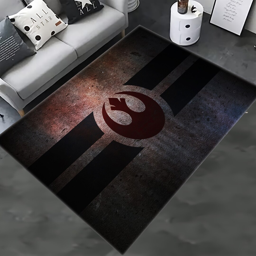 Star Wars Rug, Rebel Alliance Flag Rug, Star Wars Flag Rug, Star Wars ...