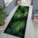 Palm Tree Leaves Runner, Jungle Leaf Runner, Rainforest Tropical Rug ...
