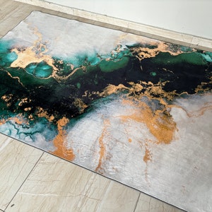 White and Green Marble Rug, Green Marble Texture Rug, Green White ...