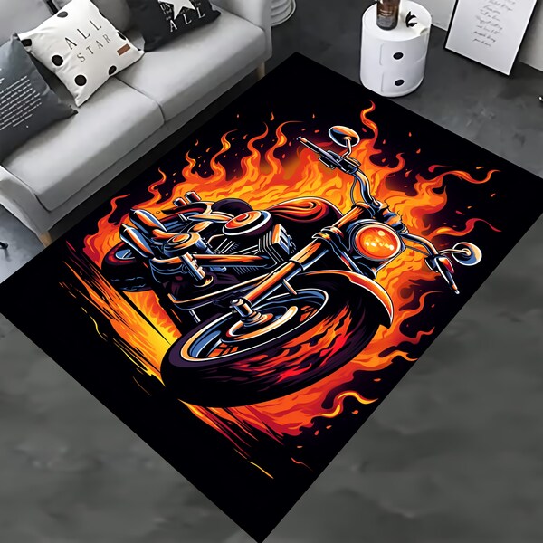 Motorcycle Rug - Etsy