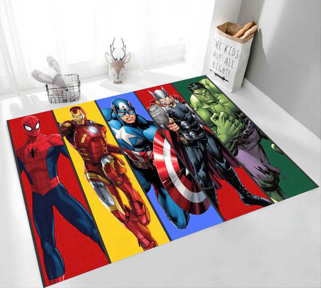 Spider Man Rug, Hulk Rug,super Heroes Rug, Boys Room Rug, Super Hero ...