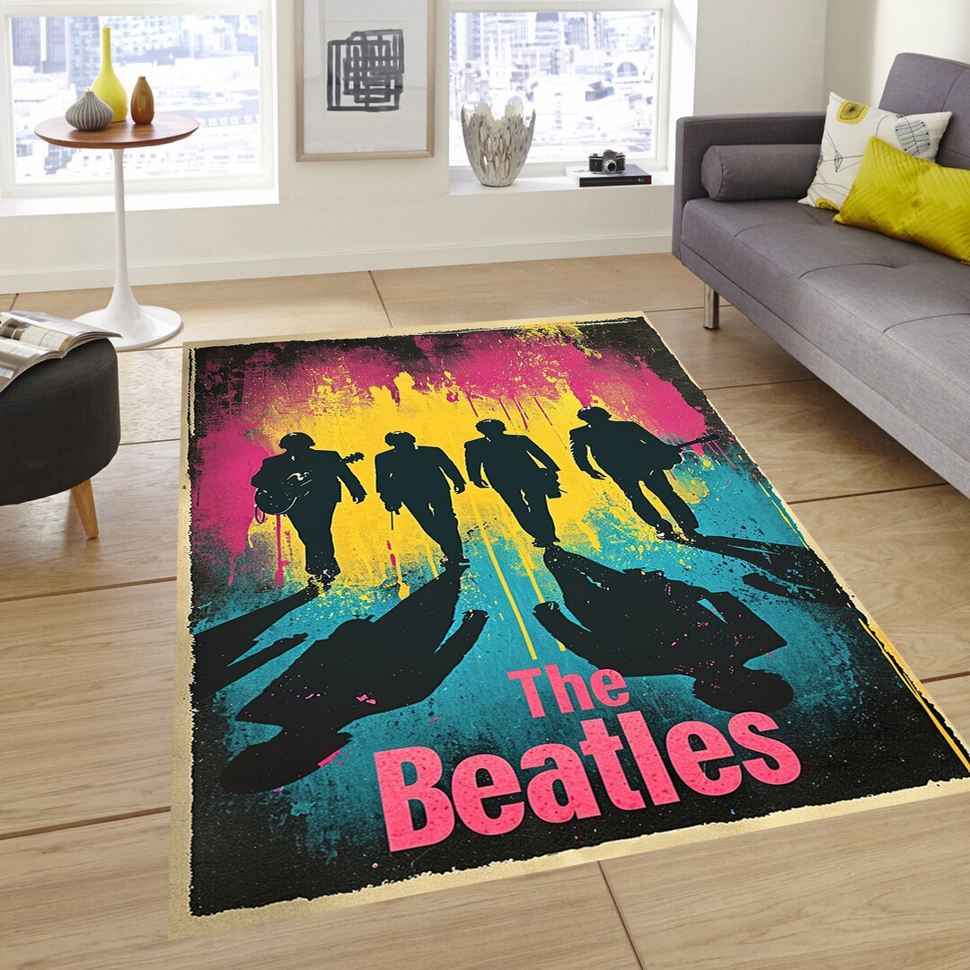 The Beatles Poster Rug, the Beatles Rug, Beatles Rug, the Beatles Art ...