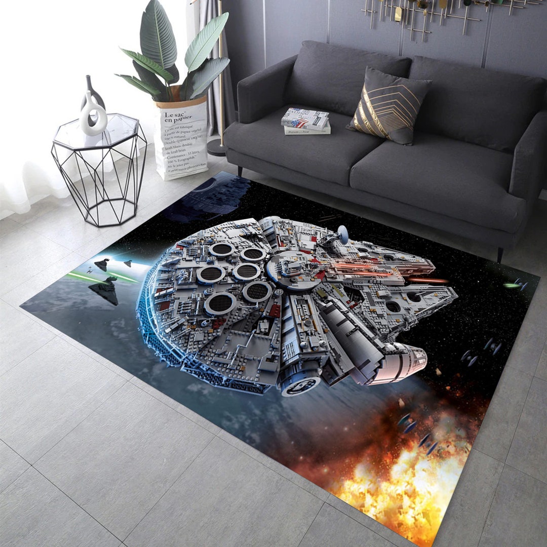 Star Wars Han Solo Millennium Falcon Rug, Star Wars Area Rug, Star Wars ...
