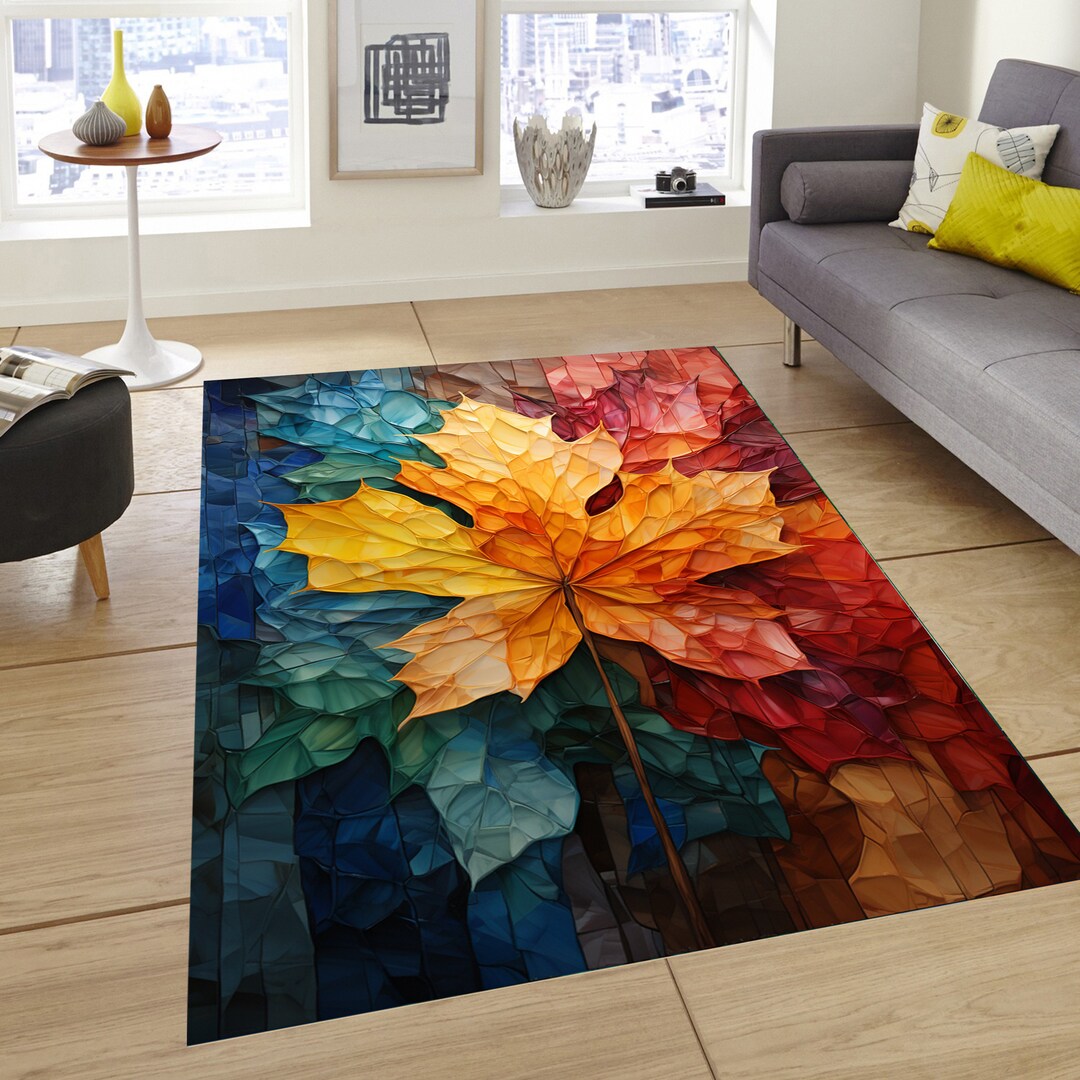 Colorful Fall Leaves Area Rug Fall Rug Fall Area Rug Fall - Etsy UK
