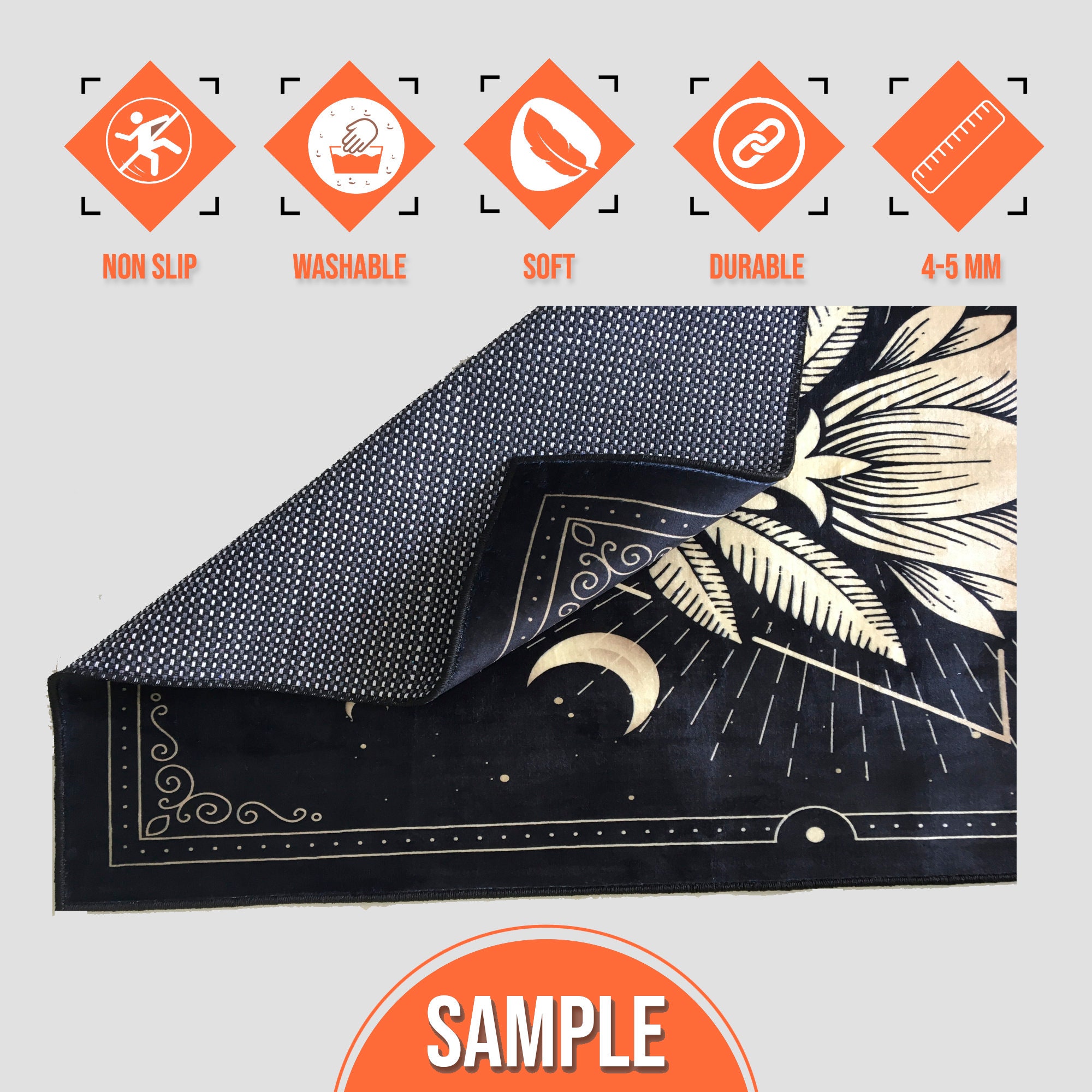 Golden Crow Mystical Bird Tarot Rug Tarot Card Rug Tarot - Etsy