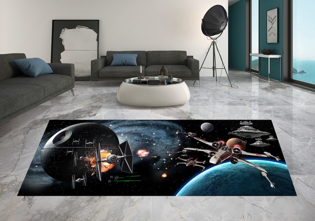 Wide Star Wars Rug, Star Wars Runner, Star Wars Rug, Star Wars Fighting ...
