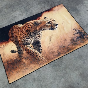 Exotic Animal Skin Fractal Pattern Rug, Animal Skin Illusion Rug ...