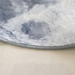 Crescent Moon Art Rug, Crescent Moon and Stars Rug, Black and White Rug ...