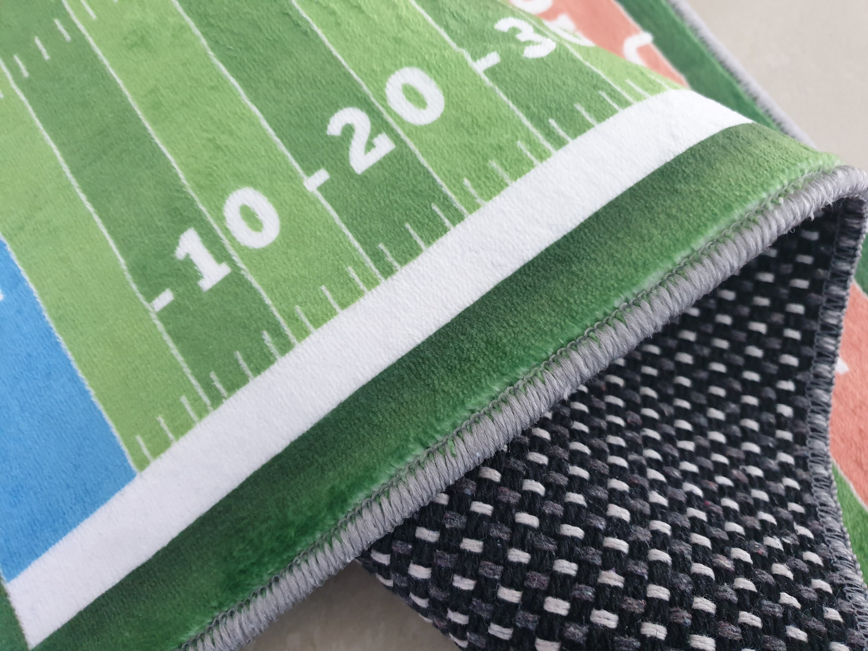 American Football Field Rug Football Rug Football Field Rug - Etsy