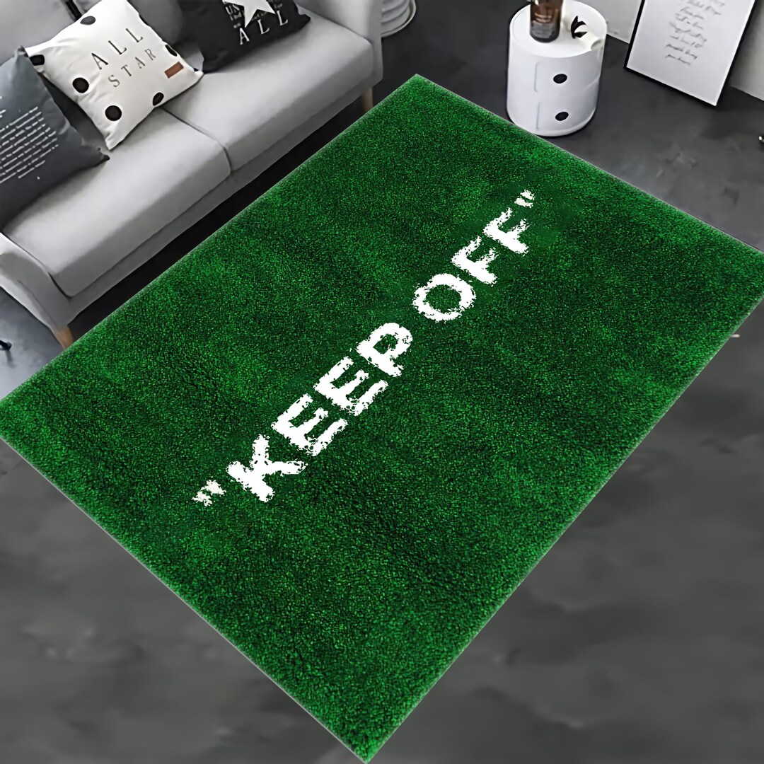 Wet Grass Style Keep off Area Rug, Keep off Rug, Keep Off, the Keep off ...