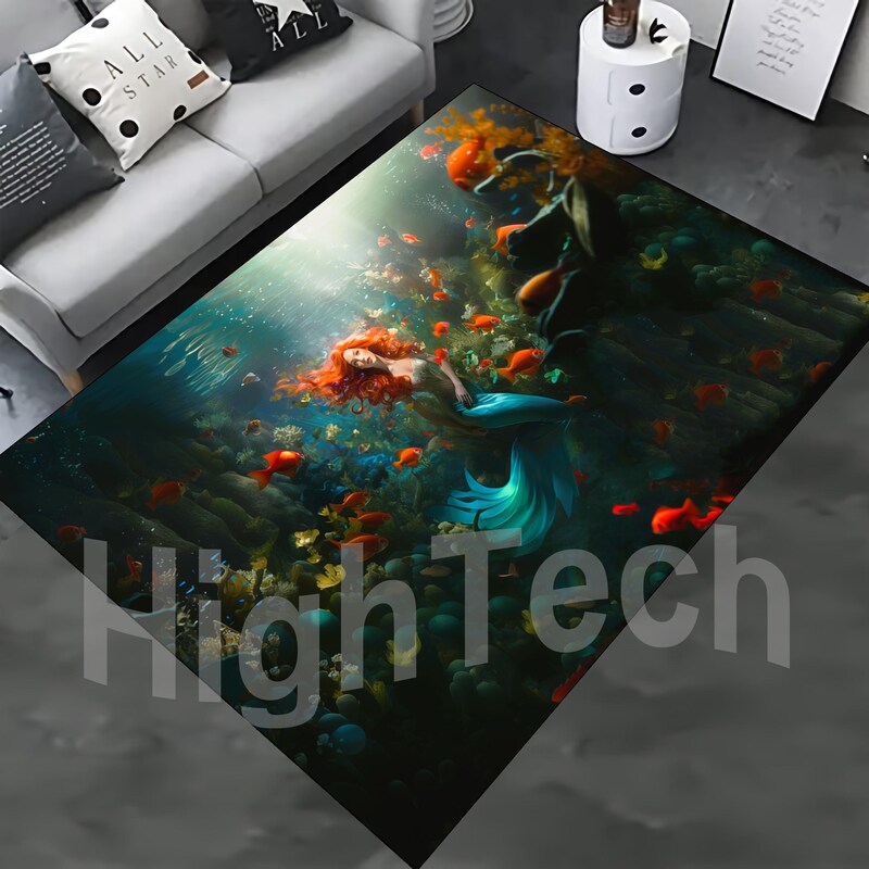 Mermaid Area Rug - Etsy
