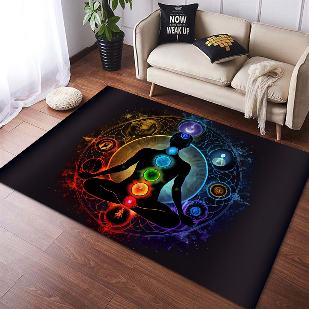 7 Chakras Concept Rug, Chakras Rug, Chakra Rug, 7 Chakras Rug ...