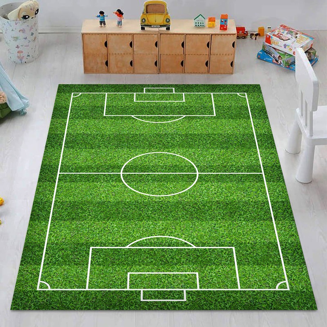Soccer Rug, Football Rug, Soccer Field Rug, Football Field Rug, Soccer ...