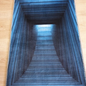 Optical Illusion Stairs Rug, Stairs Illusion Rug, Stairs Vortex Rug, 3D ...