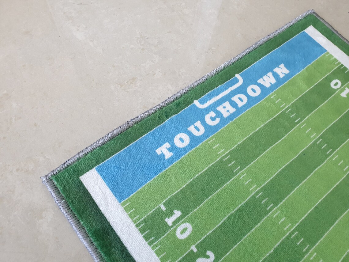 American Football Field Rug Football Rug Football Field Rug - Etsy