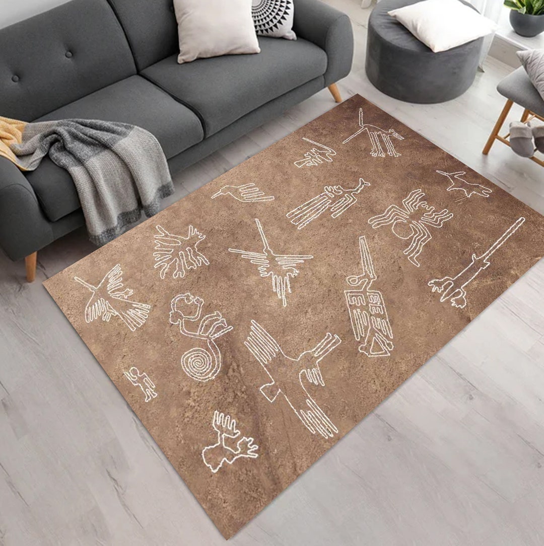Mysterious Nazca Lines Rug the Nazca Lines Rug Nazca Rug - Etsy