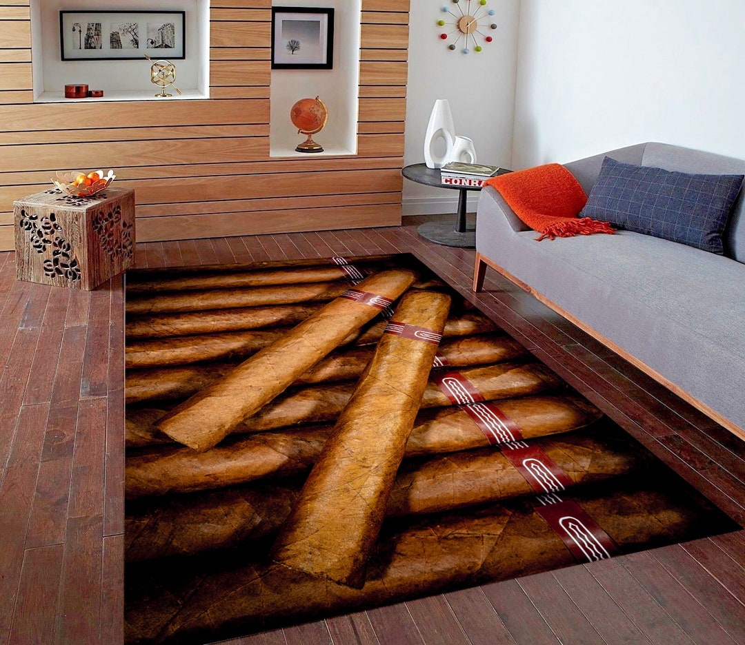 Cigars Rug, Open Humidor Cigar Box Rug, Cigars Area Rug, Cigar Box Area ...