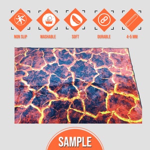 Bright Color Lava Look Rug, Lava Rug, Lava Carpet, the Floor is Hot ...