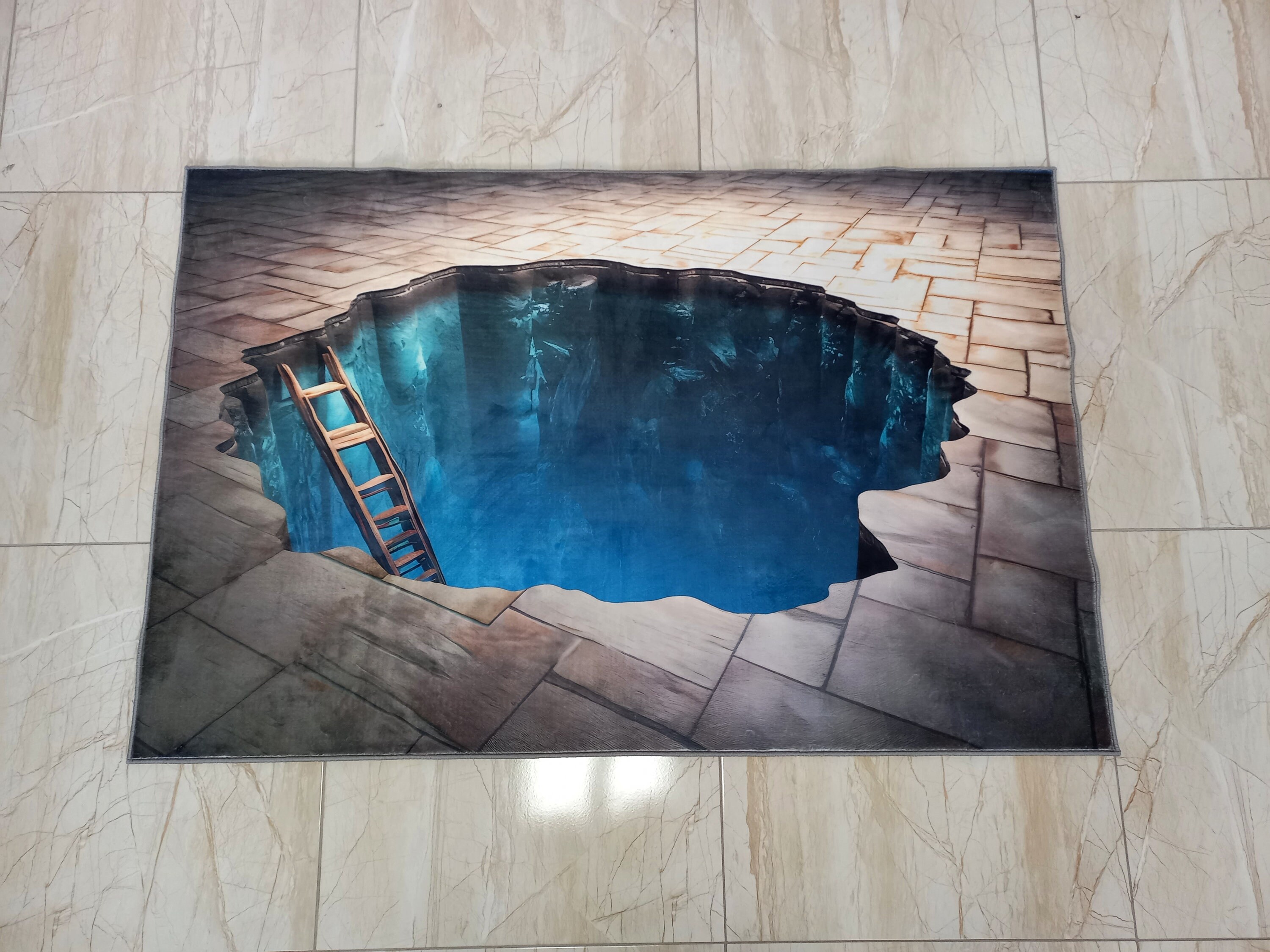 3D Rug Illusion Rug 3D Huge Crack in Living Room Rug - Etsy