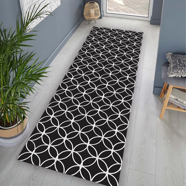 Black White Runner - Etsy