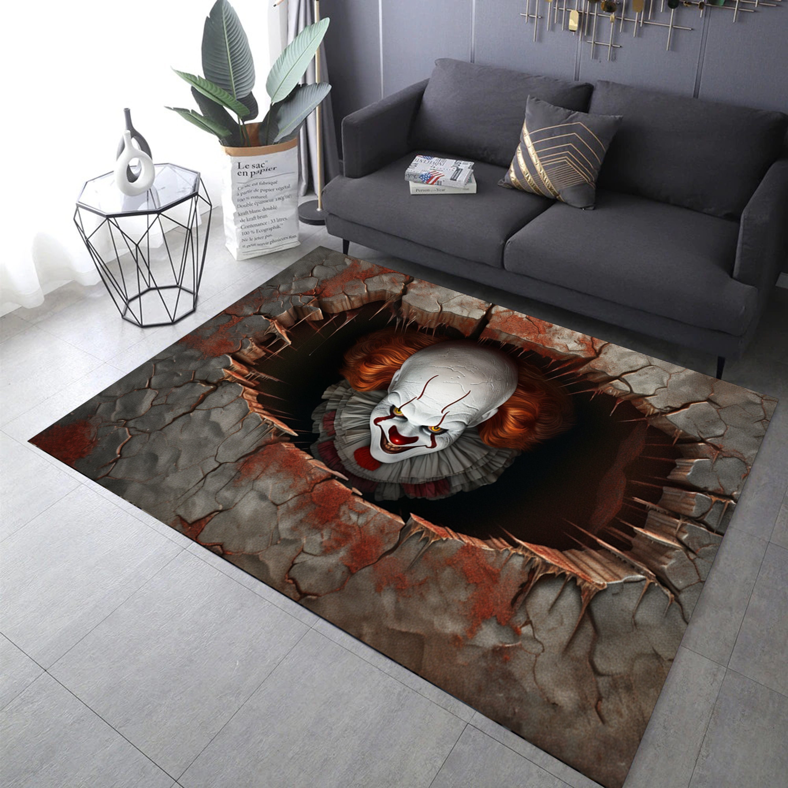3D Scary Vortex Rug Illusion Rug Halloween Rug Vortex Rug - Etsy