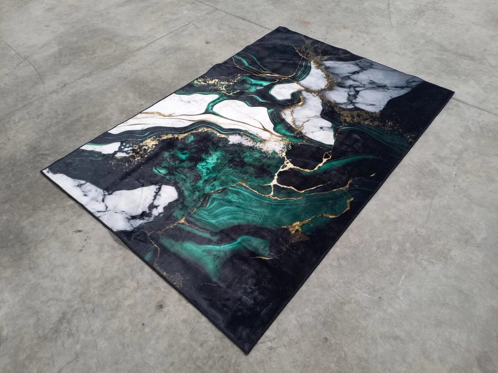 Green Marble Hallway Rug, Marble Runner, Green Gold Marble Rug, Marble ...