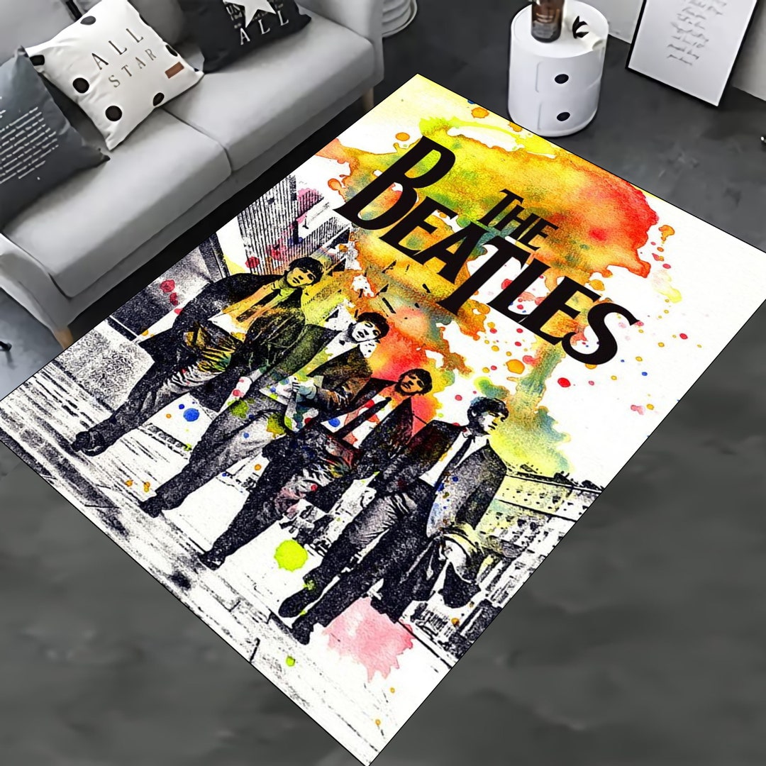 The Beatles Watercolor Rug, the Beatles Rug, Beatles Rug, the Beatles ...