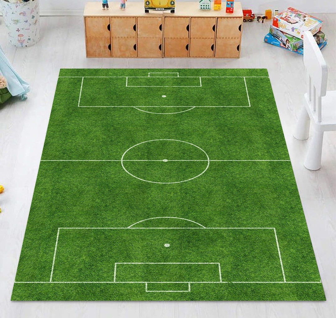Soccer Field Rug, Football Field Rug, Soccer Rug, Football Rug, Soccer ...