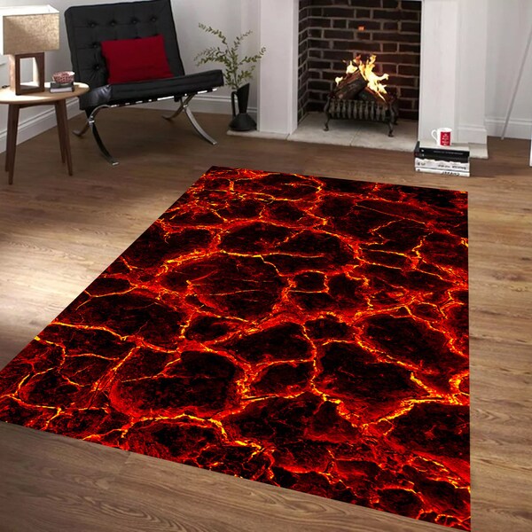 Floor is Lava Rug - Etsy