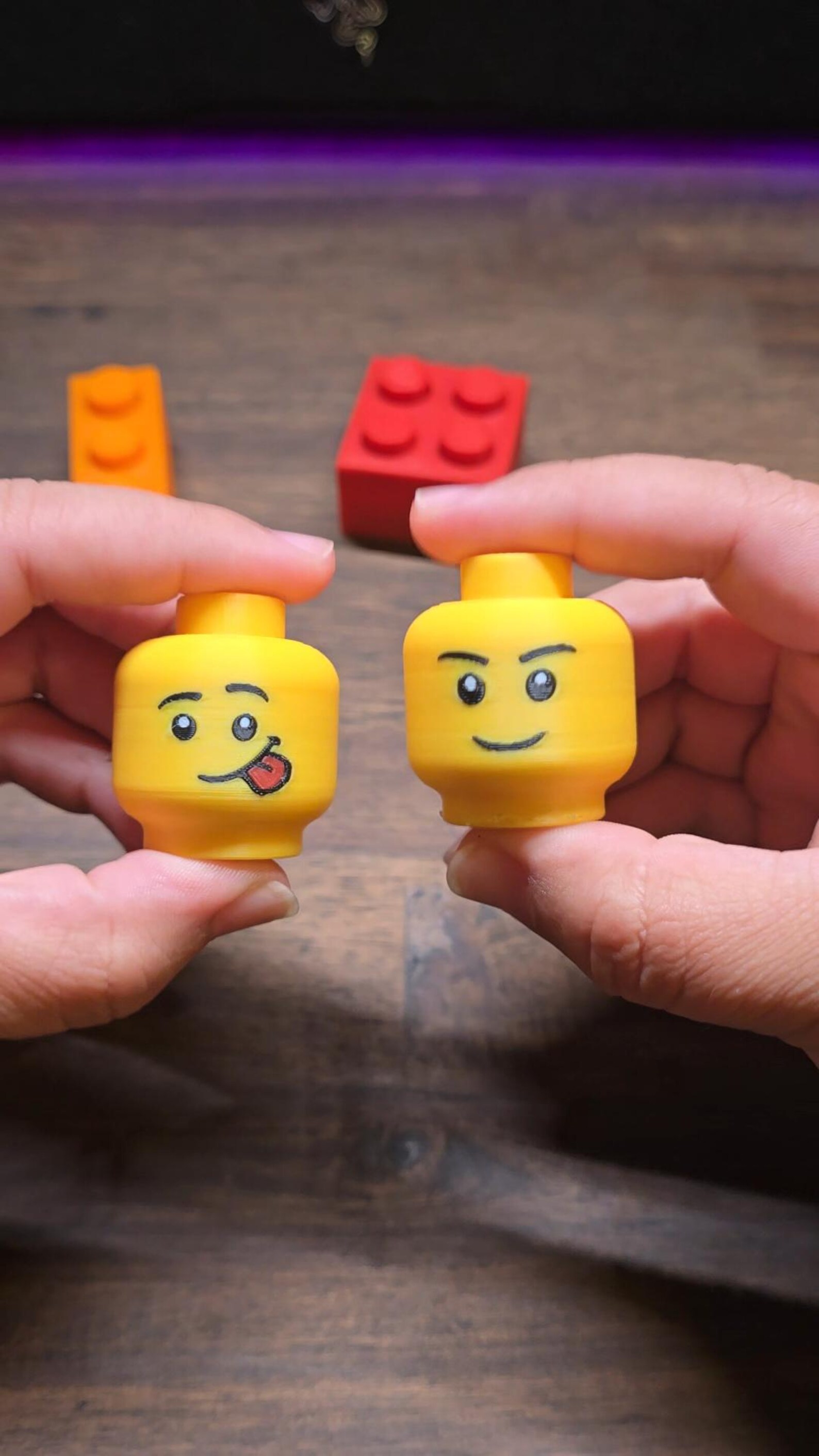 Mini Brick Head Fidget Clicker – 3D Printed Desk Toy - Etsy