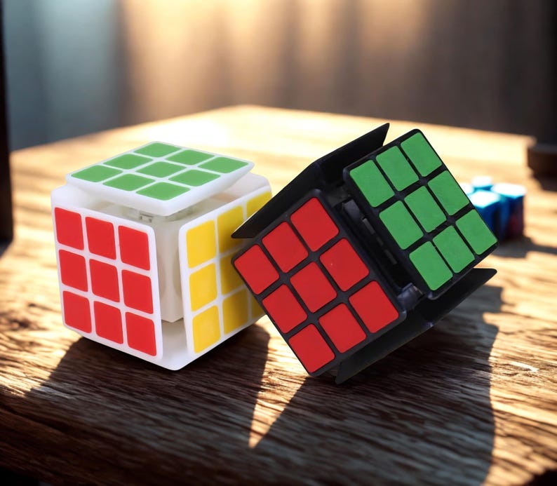 Rubik’s Cube Fidget Clicker – 3D Printed PLA Desk Toy - Etsy