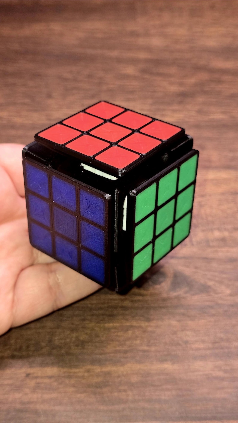 Rubik’s Cube Fidget Clicker – 3D Printed PLA Desk Toy - Etsy
