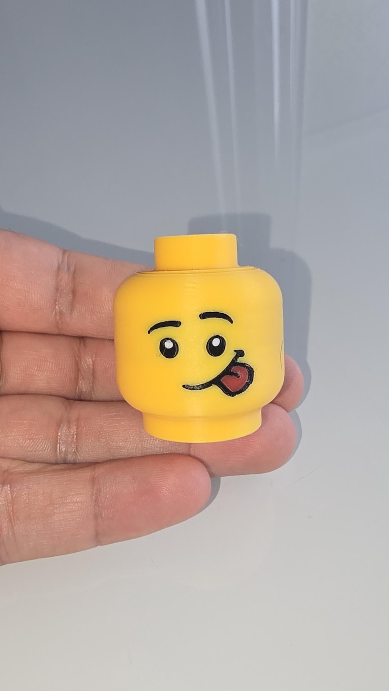 Mini Brick Head Fidget Clicker – 3D Printed Desk Toy - Etsy