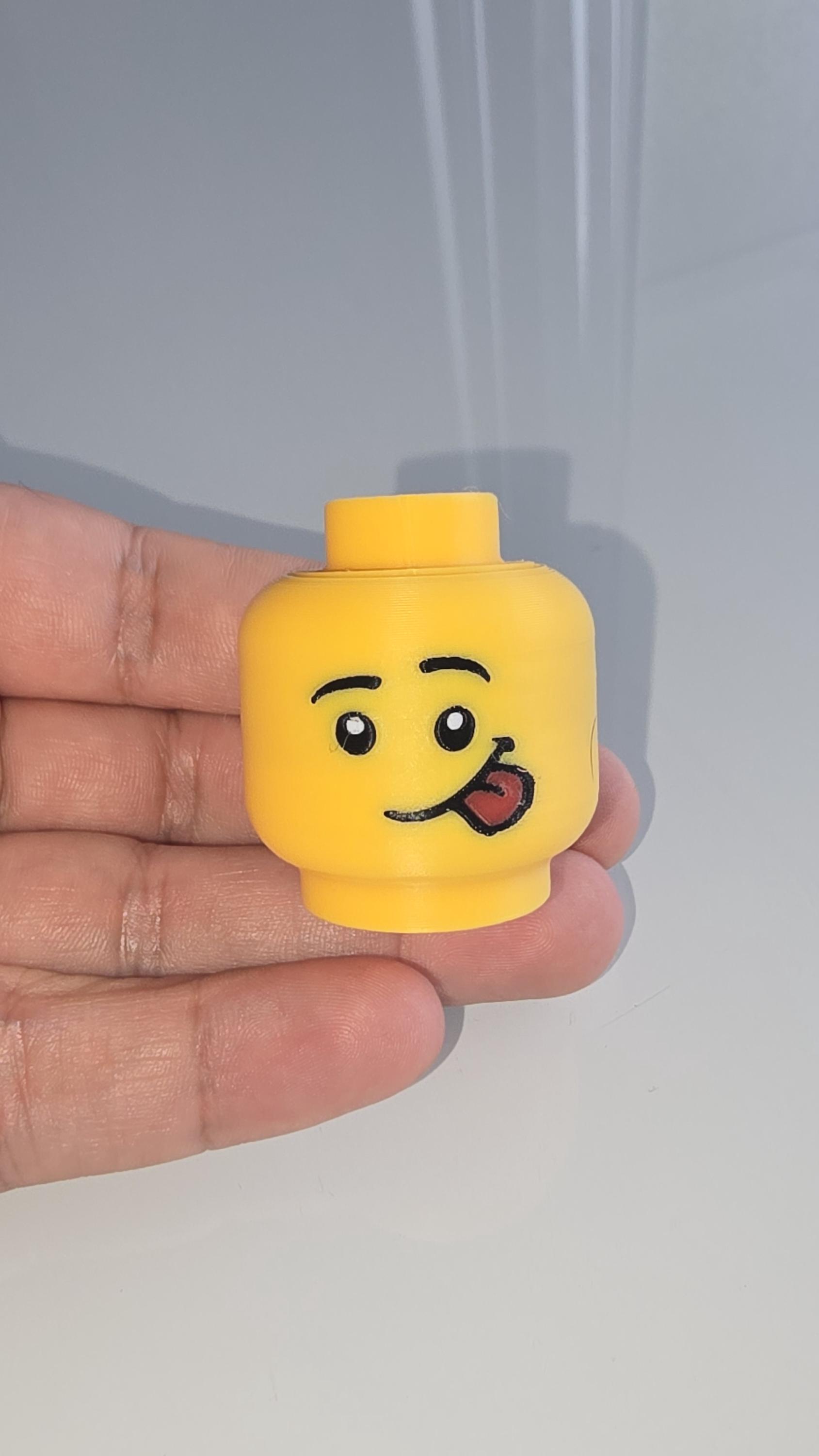 Mini Brick Head Fidget Clicker – 3D Printed Desk Toy - Etsy