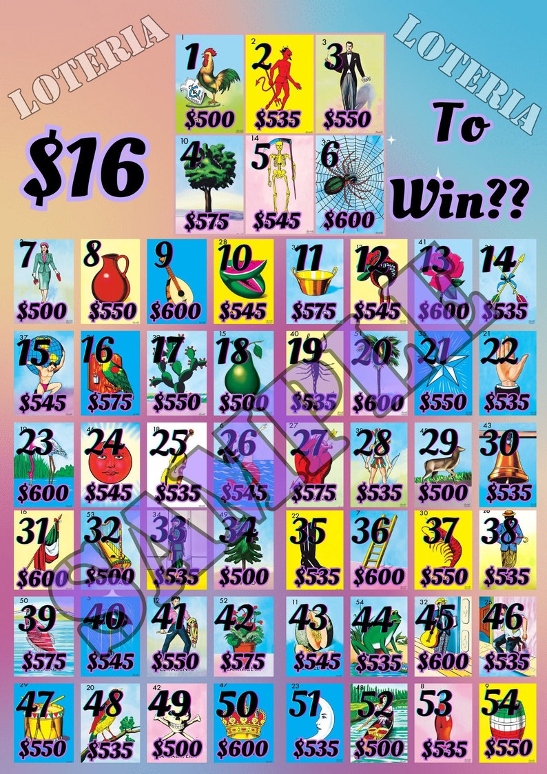 Loteria Digital Board - Etsy