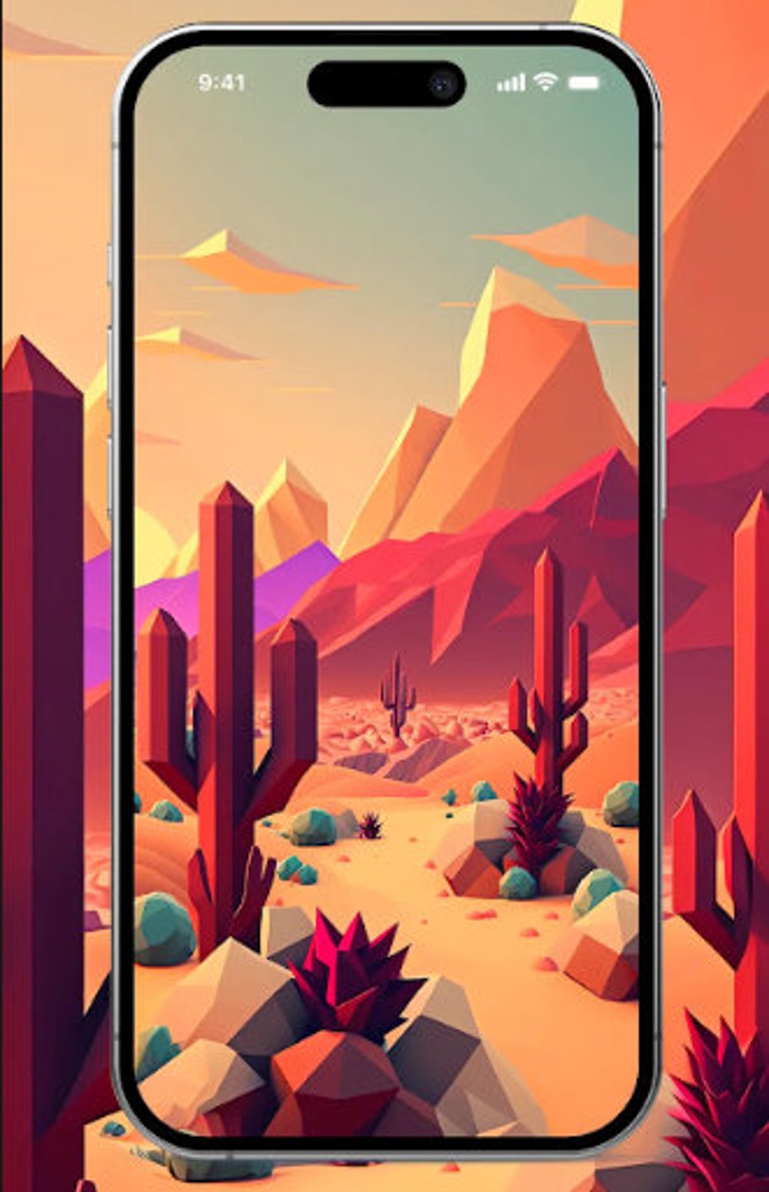 Futuristic Illustrationlandscape Phone Wallpaper Digital - Etsy