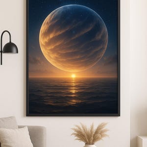 Glass Planet Wallpaper – Surreal Cosmic Ocean Background | Sci-fi ...