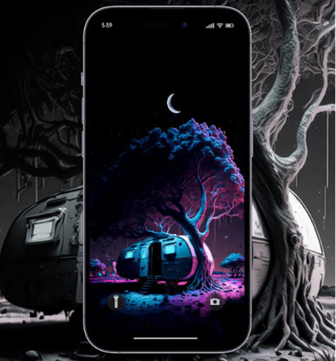 Abstract Landscape Phone Wallpaper | Digital Landscape Download ...